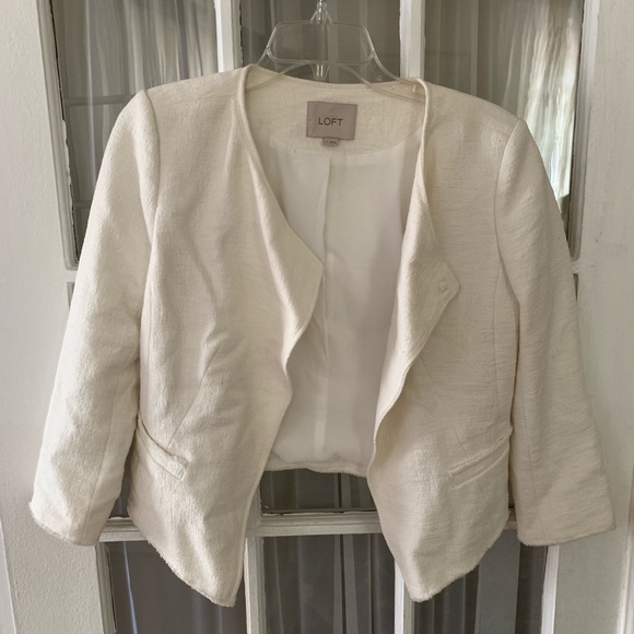 LOFT | Jackets & Coats | Loft Textured Open Moto Jacket | Poshmark